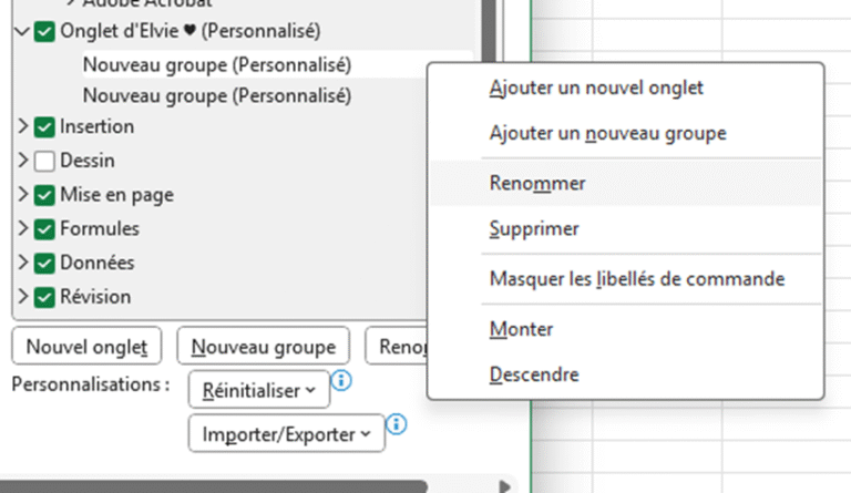 Comment créer un onglet de fonctions personnalisé ? – Excelastuces